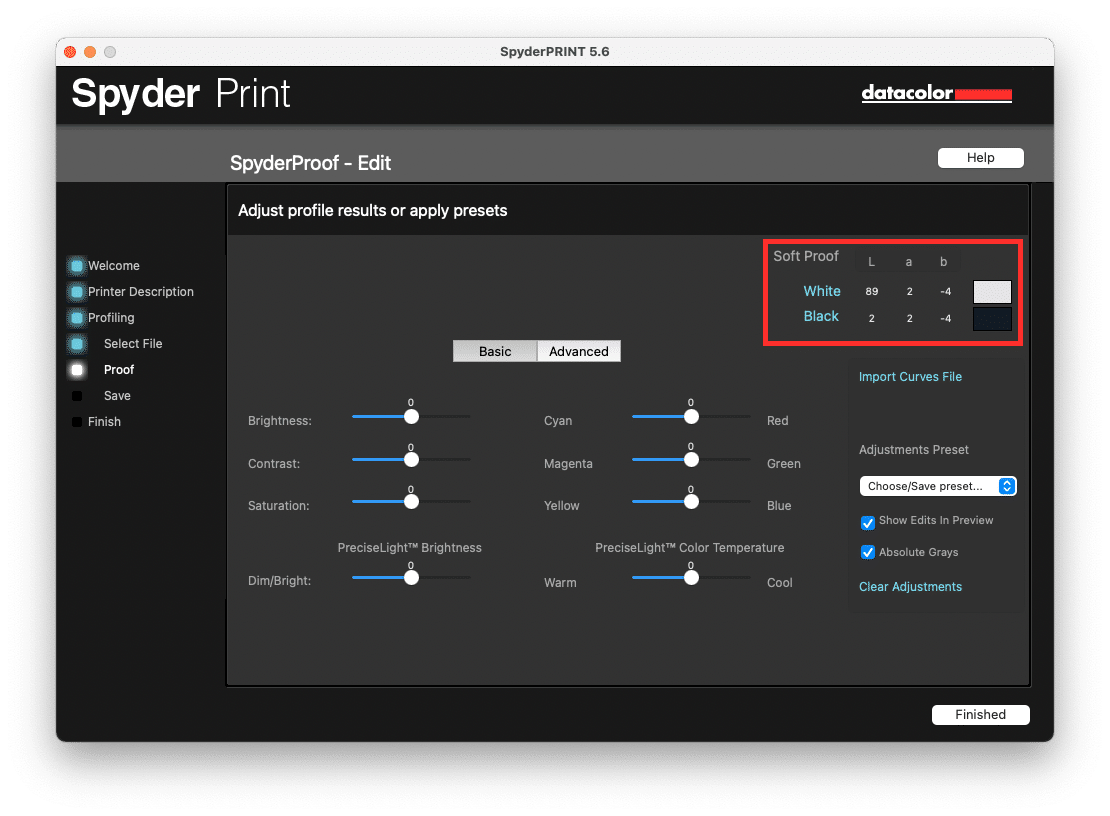 Advanced Editing in Spyder Print - Datacolor Spyder